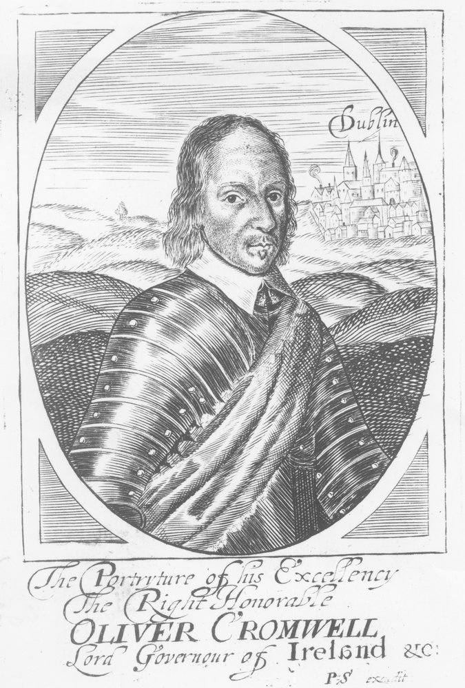 Oliver Cromwell, c.1650 by Irish School: Fine art print