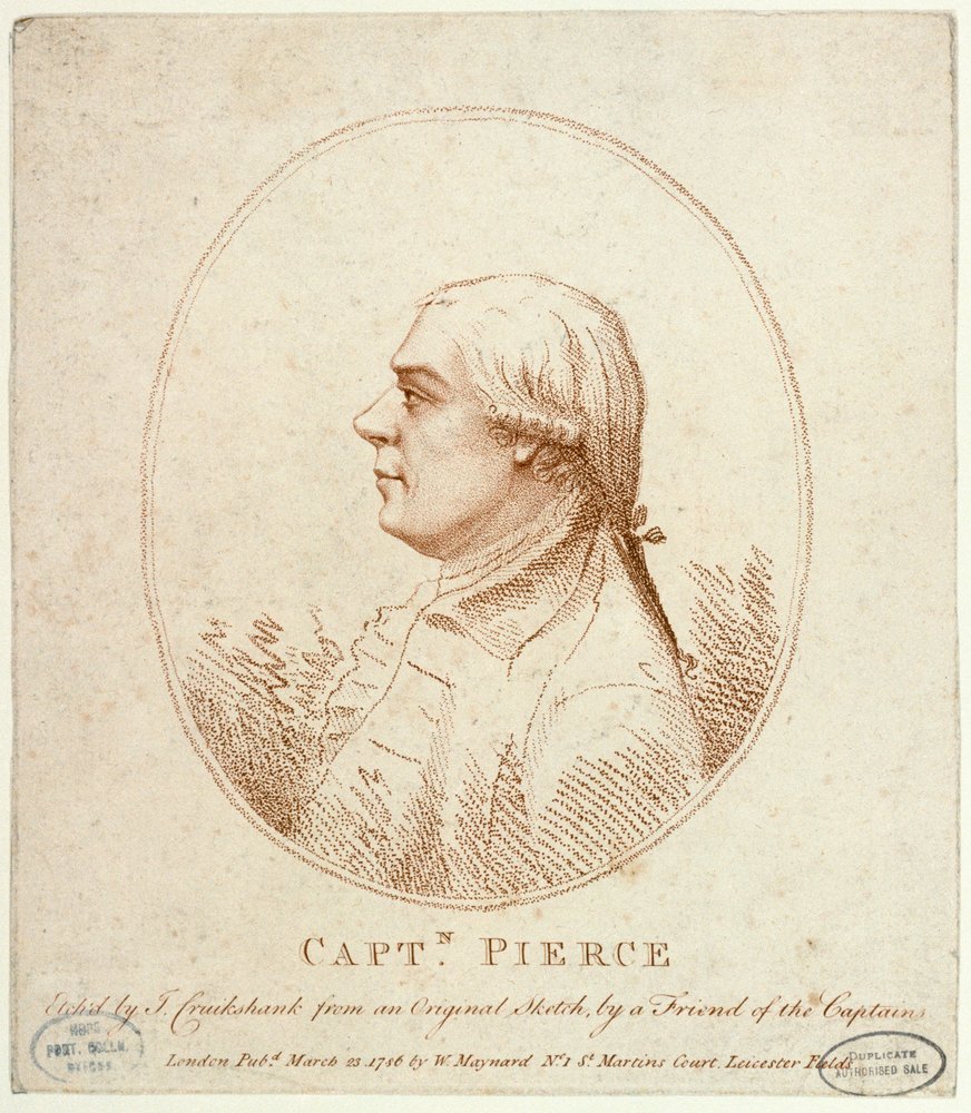 Captain Richard Pierce by Isaac Cruikshank: Fine art print