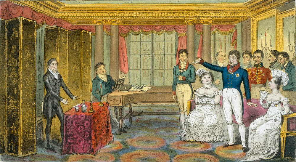 King George IV at Carlton House by Isaac Robert Cruikshank