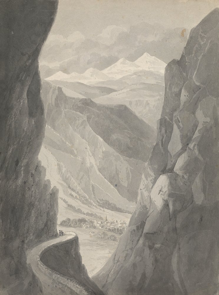 Pass of the Gemmi, Descending to Leukerbad, Switzerland