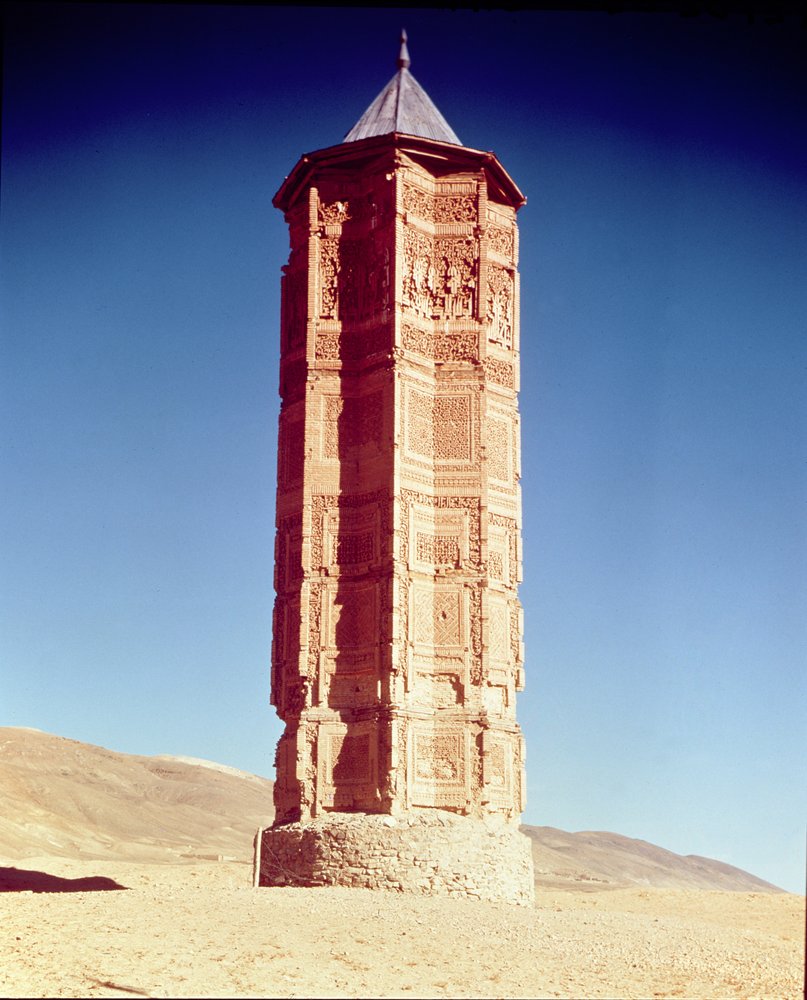 Minaret of Mashud III by Islamic School: Fine art print