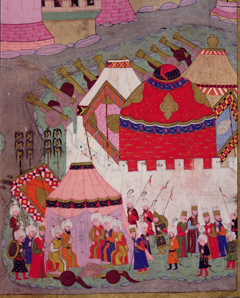 Siege of Vienna by Suleyman I (1494-1566) the Magnificent, in 1529 ...