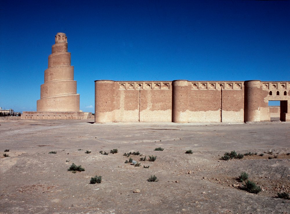 View of Great Mosque and Minaret, the Malwiya Tower, 847-852