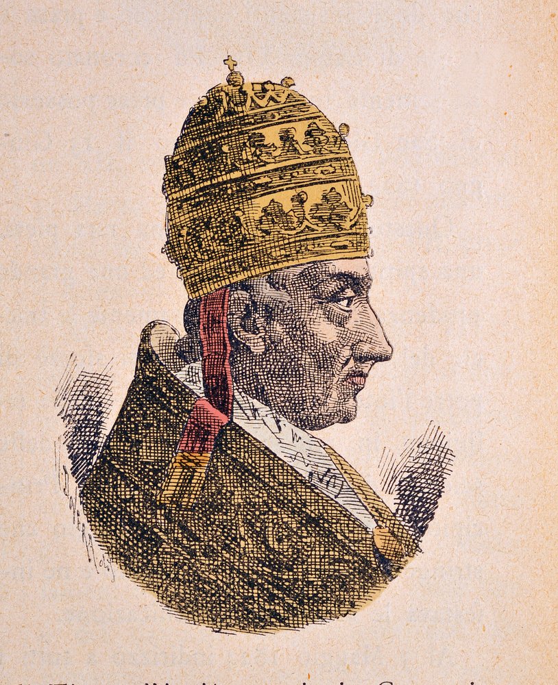 Portrait of Pope Leo XII by Italian School: Fine art print