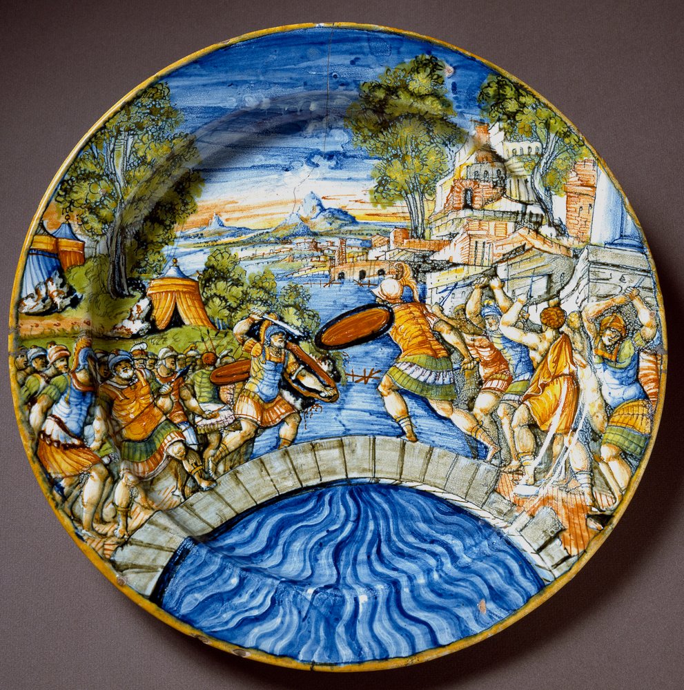 Episode of the defense of the Sublicius Bridge by the legendary Roman ...