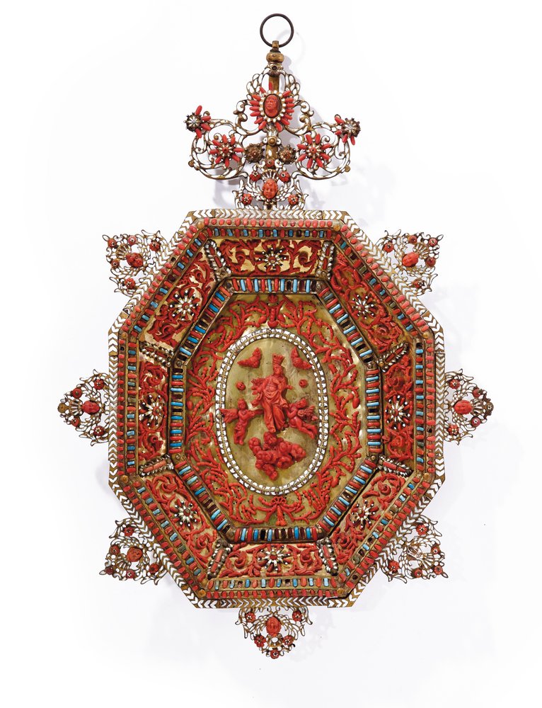Frame Depicting the Ascension of the Virgin Mary, Trapani, First Half ...