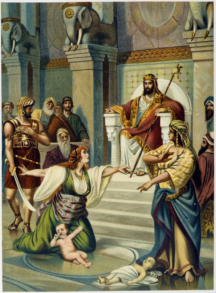 Judgement of Solomon - in 'Aurea Bibbia classica: storia della ...