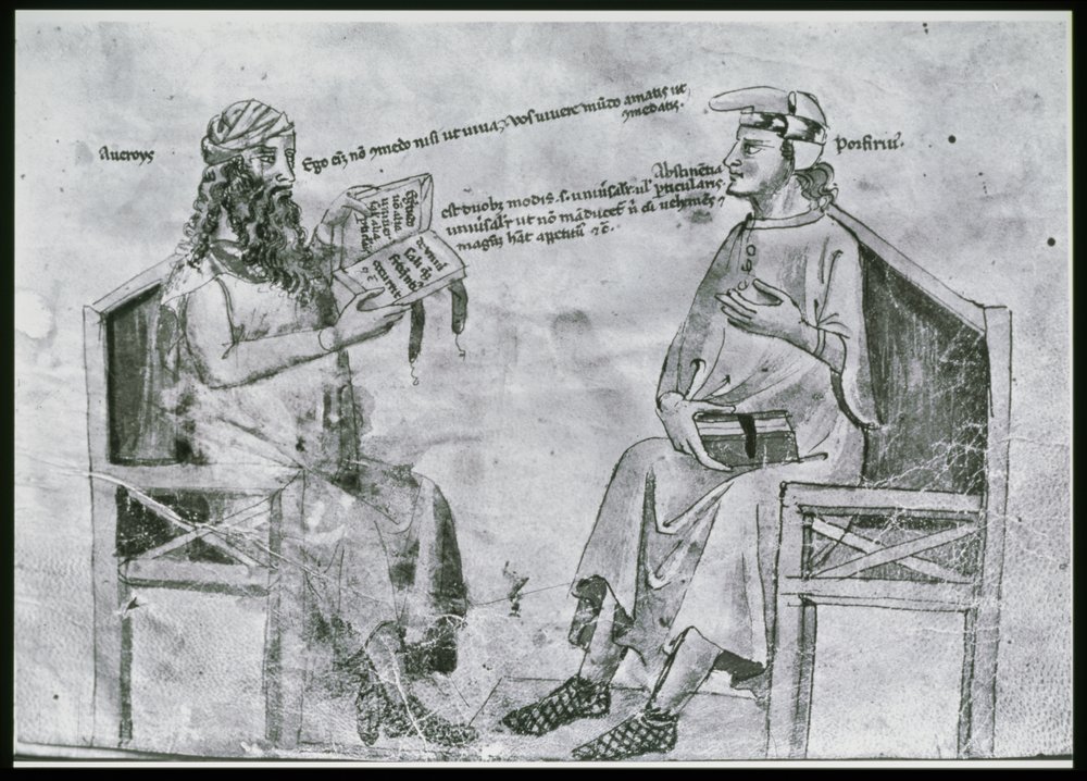 Averroes in Conversation with Porphyry by Italian School