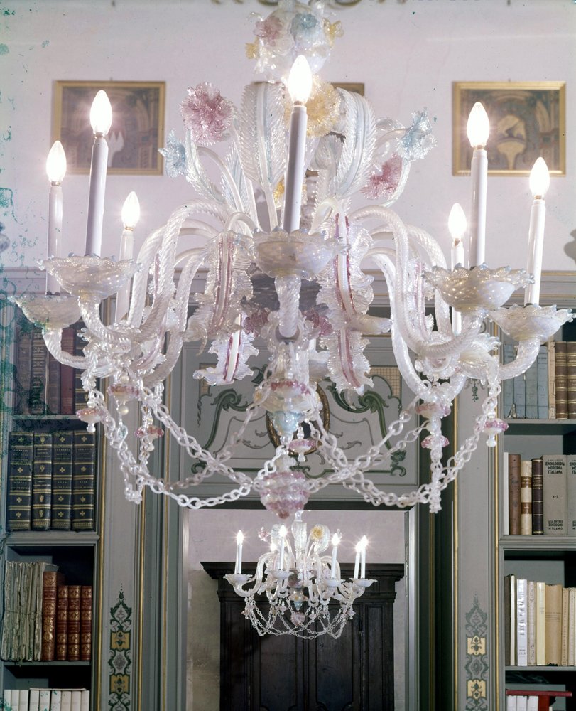 Murano Glass Chandelier from the 18th Century. Palazzo Lechi in ...