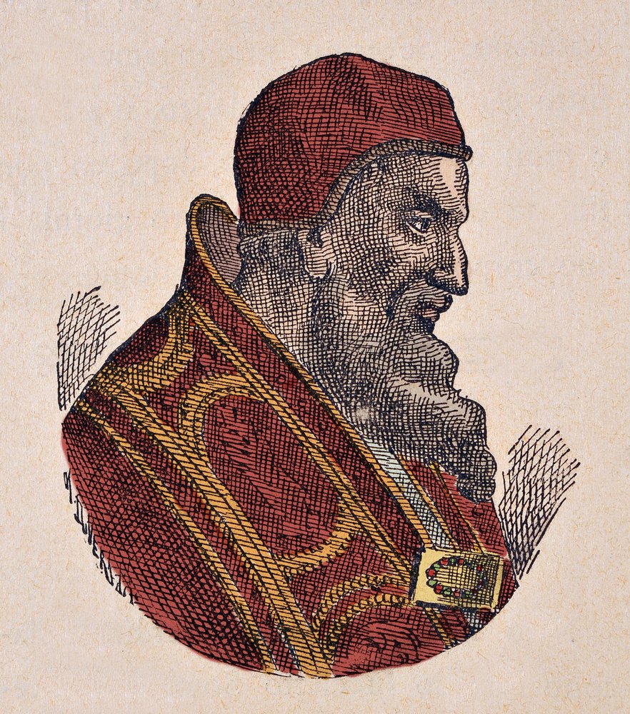 Portrait of Pope John IV by Italian School: Fine art print