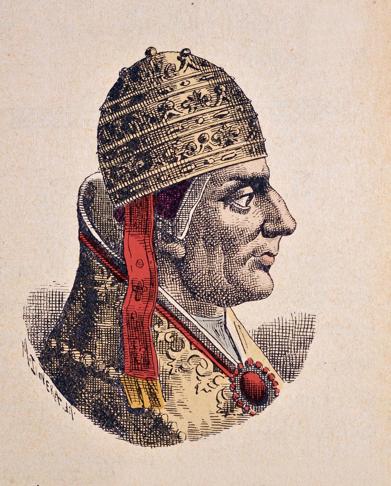 Portrait of Pope Nicholas IV (1288-1292) by Italian School