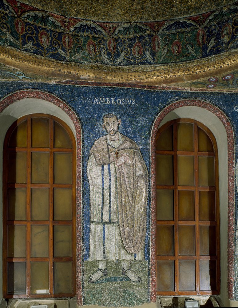 Representation of Saint Ambrose of Milan (Mosaic)