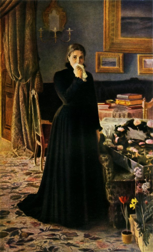 Inconsolable Sorrow by Ivan Kramskoy: Buy fine art print