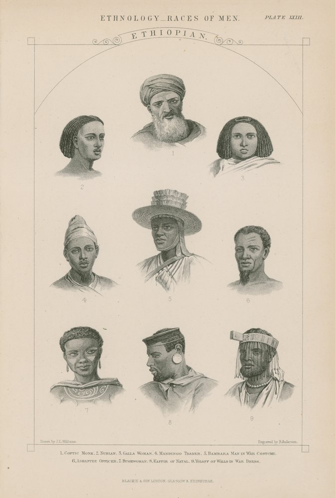 Nine Faces of Ethiopian People by J.L. Williams