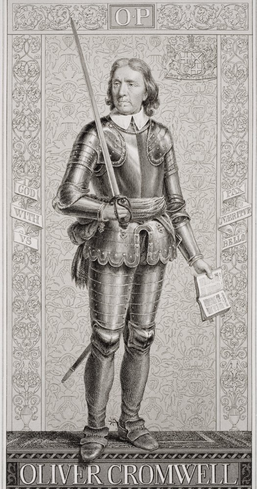 Oliver Cromwell from 'Illustrations of English and Scottish History ...