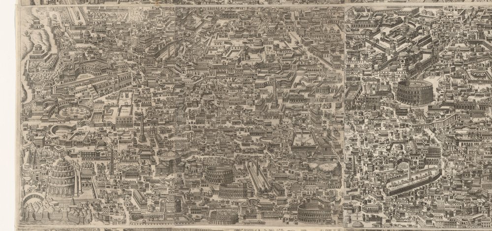 Map of Rome in the Time of Emperor Augustus (Middle Sheet)