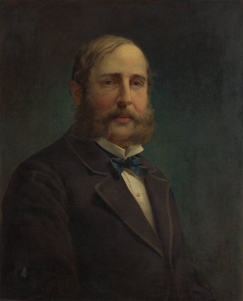 Self-portrait, 1870-80 by Jacob Hart Lazarus