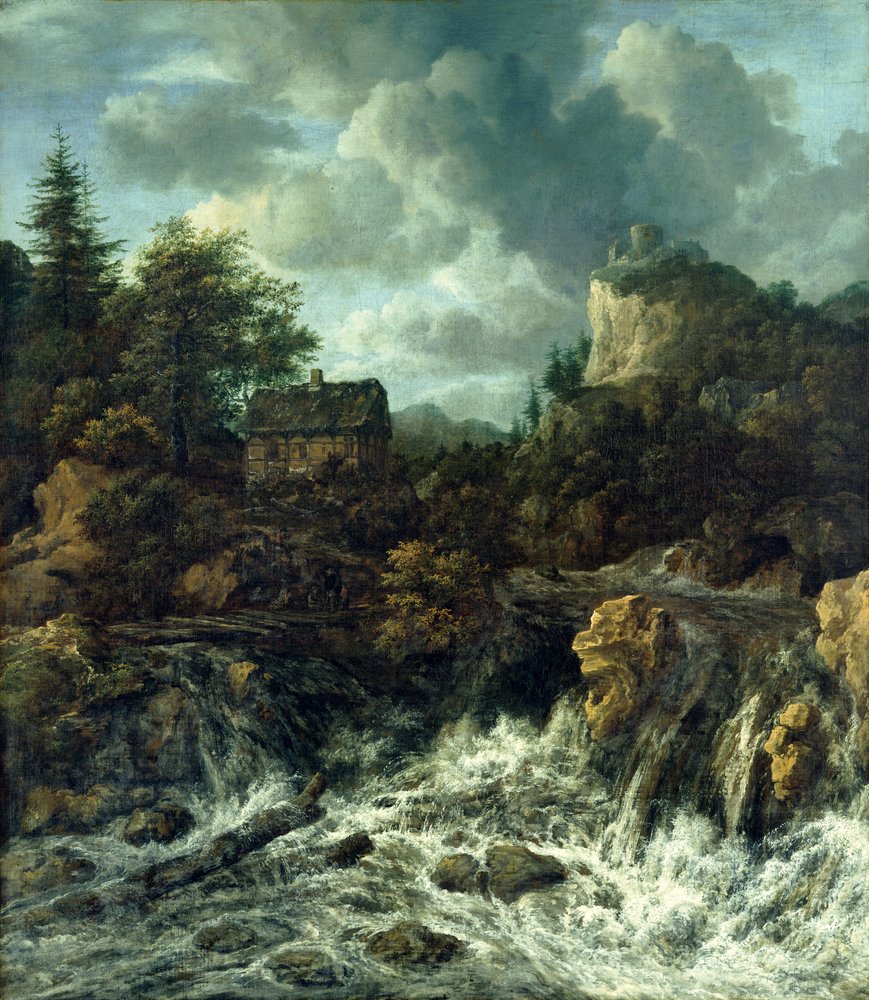 The Waterfall by Jacob van Ruisdael: Buy fine art print