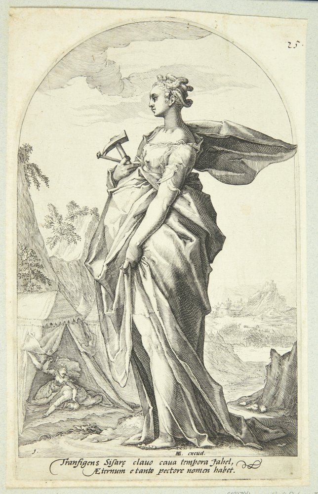 Jael by Jacob Matham: Highest-quality art reproduction