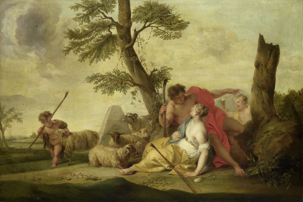 Paris and Oenone by Jacob de Wit: Buy fine art print
