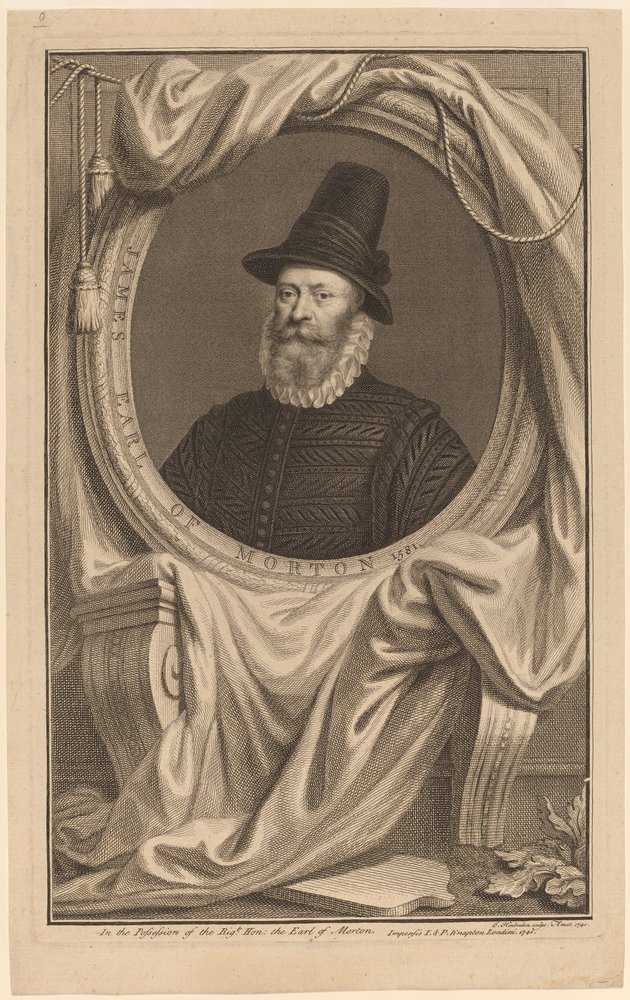 James, Earl of Morton by Jacobus Houbraken: Fine art print
