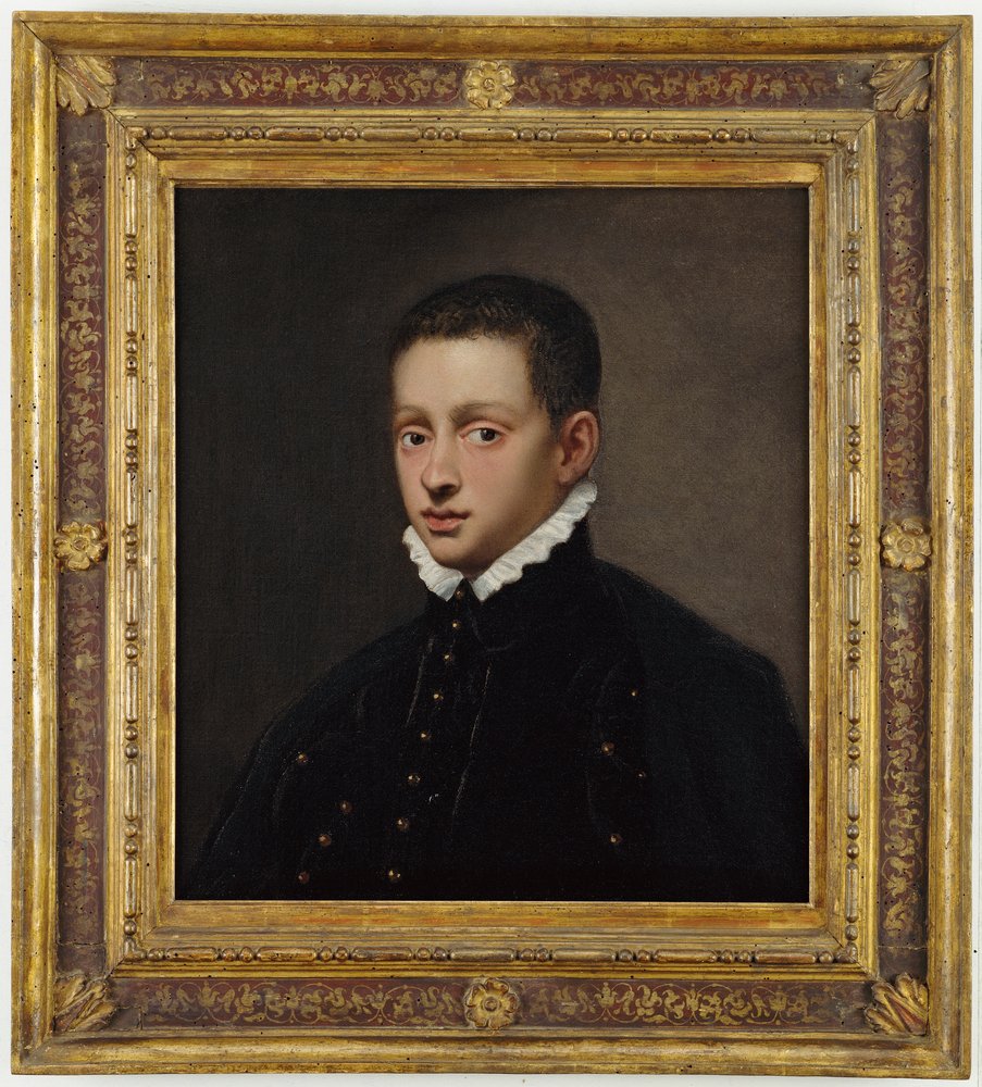 Portrait of a Boy, Bust-Length, in a Black Doublet with a White Collar