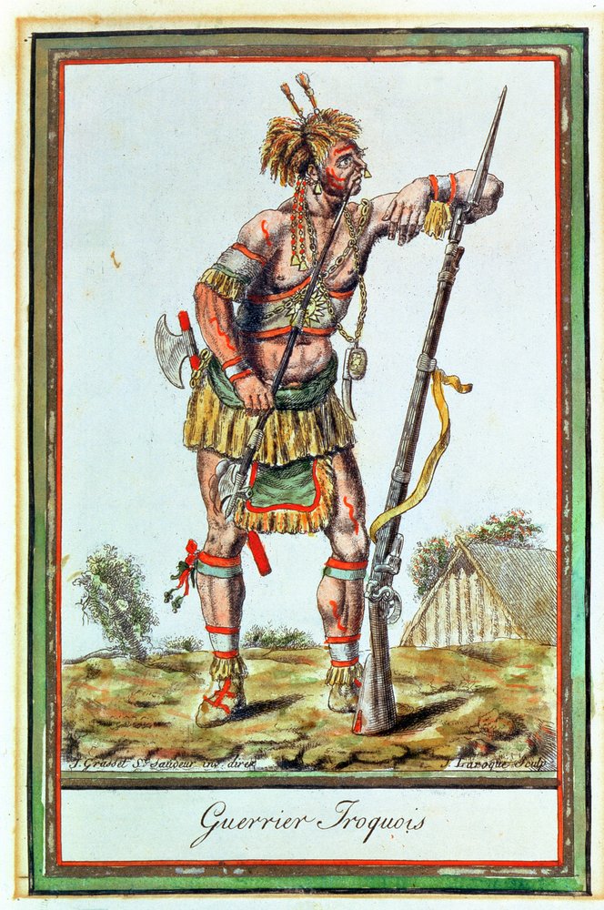 Iroquois Warrior by Jacques Grasset de Saint-Sauveur