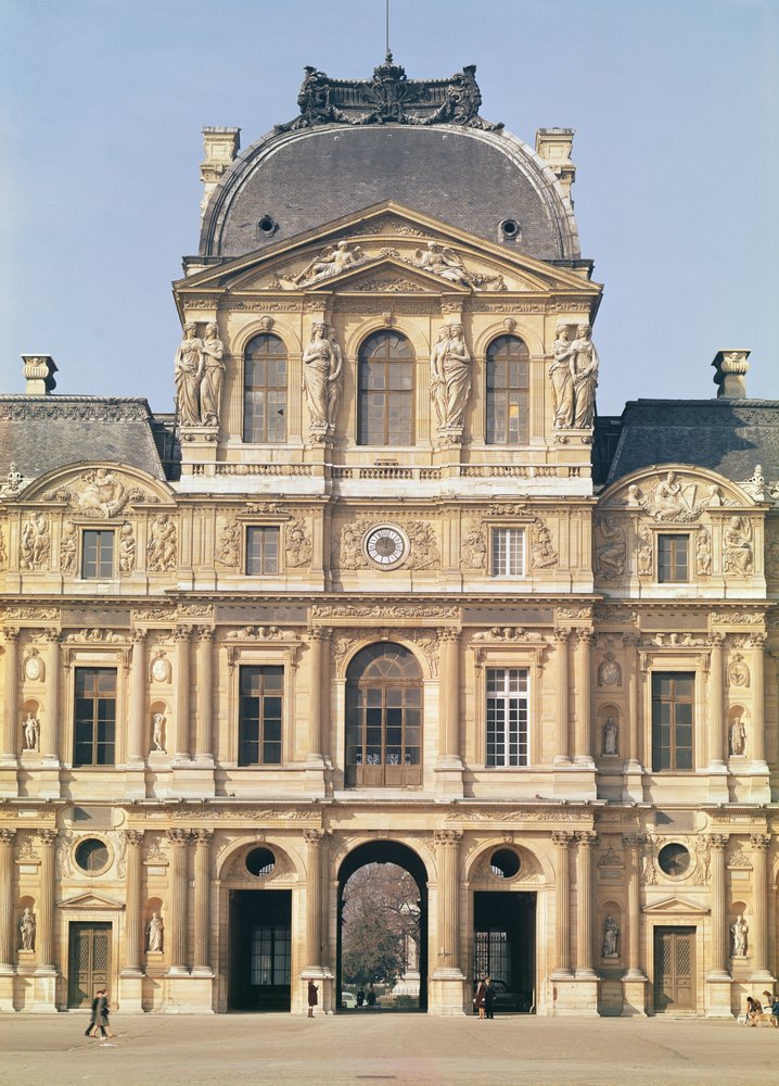 The Pavillon de l'Horloge of the Louvre, built in 1624