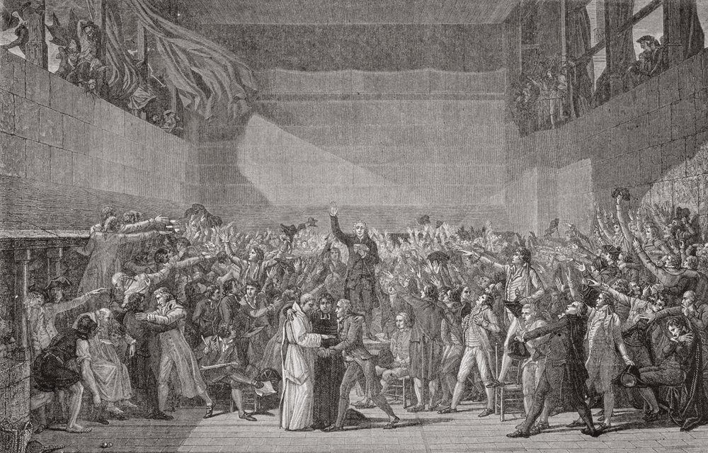 Oath Taken at the Jeu de Paume, 20 June 1789, French Revolution