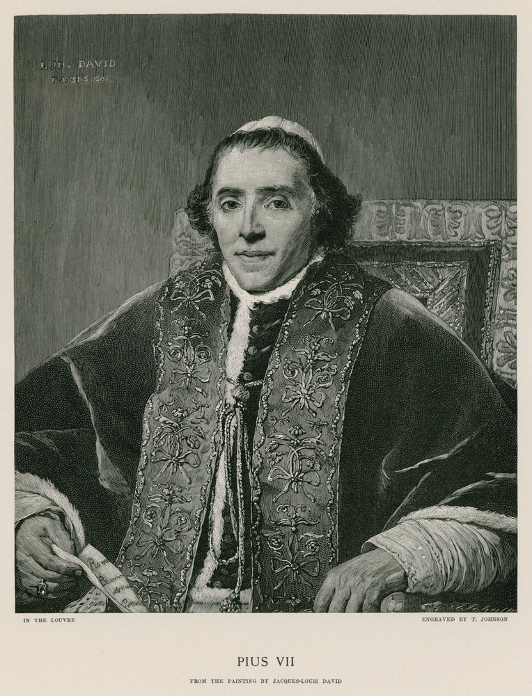 Pope Pius VII by Jacques Louis David: Buy fine art print