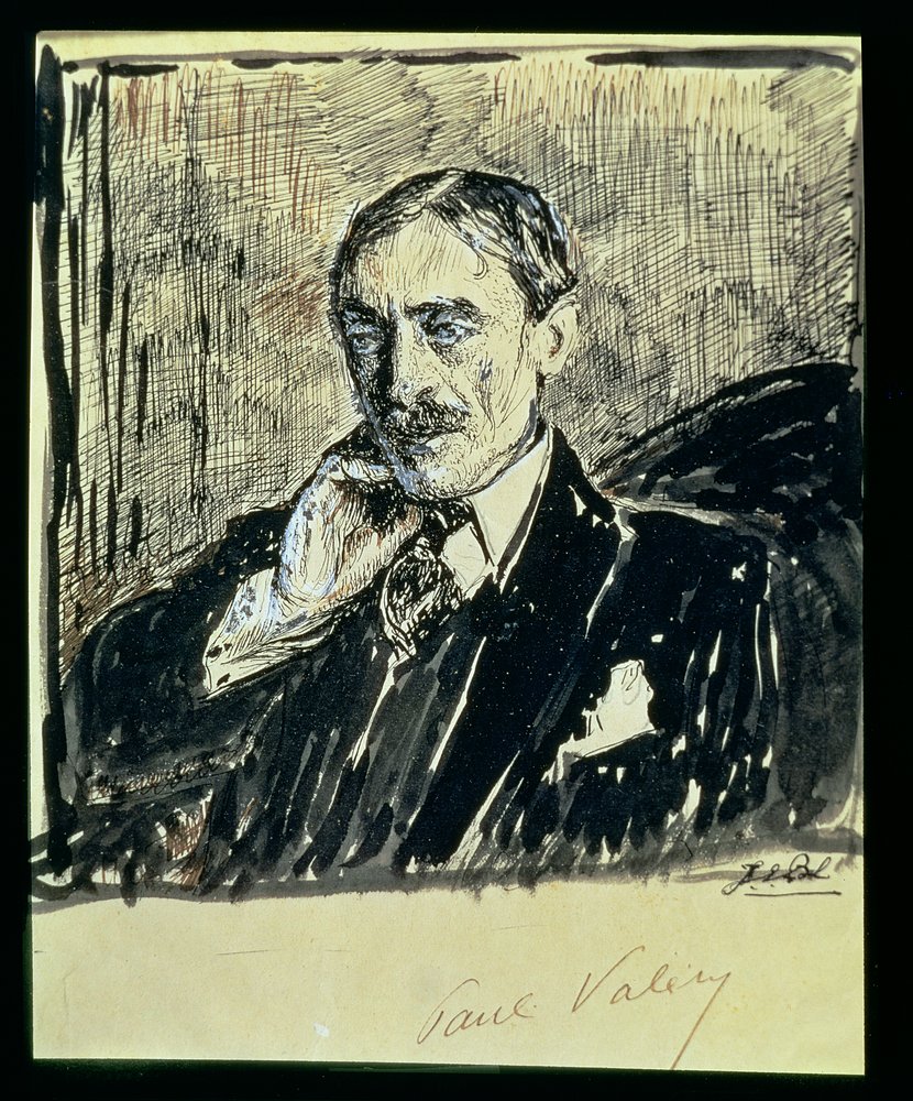 Portrait of the French Writer Paul Ambroise Valery (1871-1945)