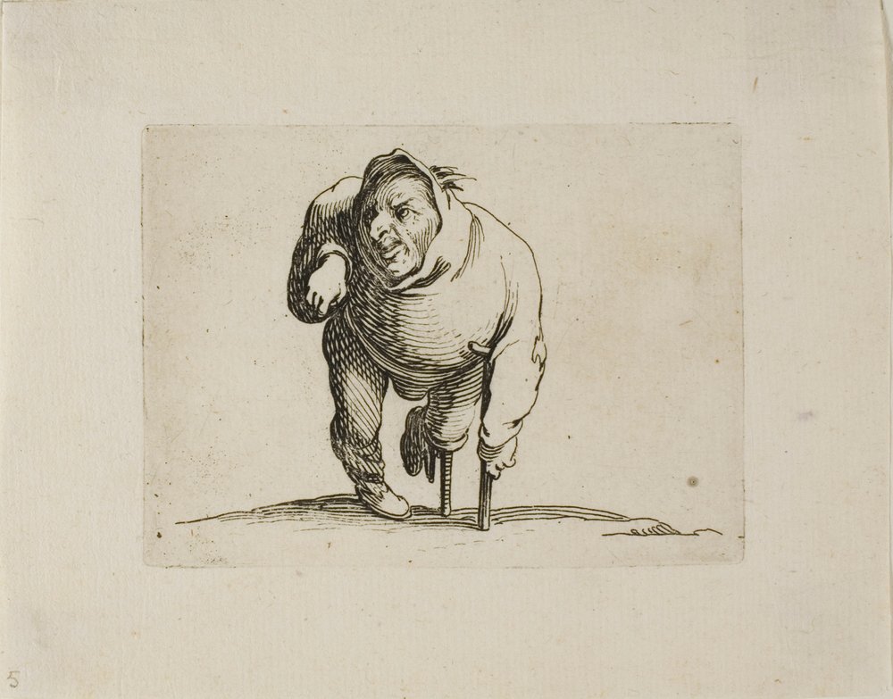 The Cripple with a Crutch and a Wooden Leg, from Varie Figure Gobbi