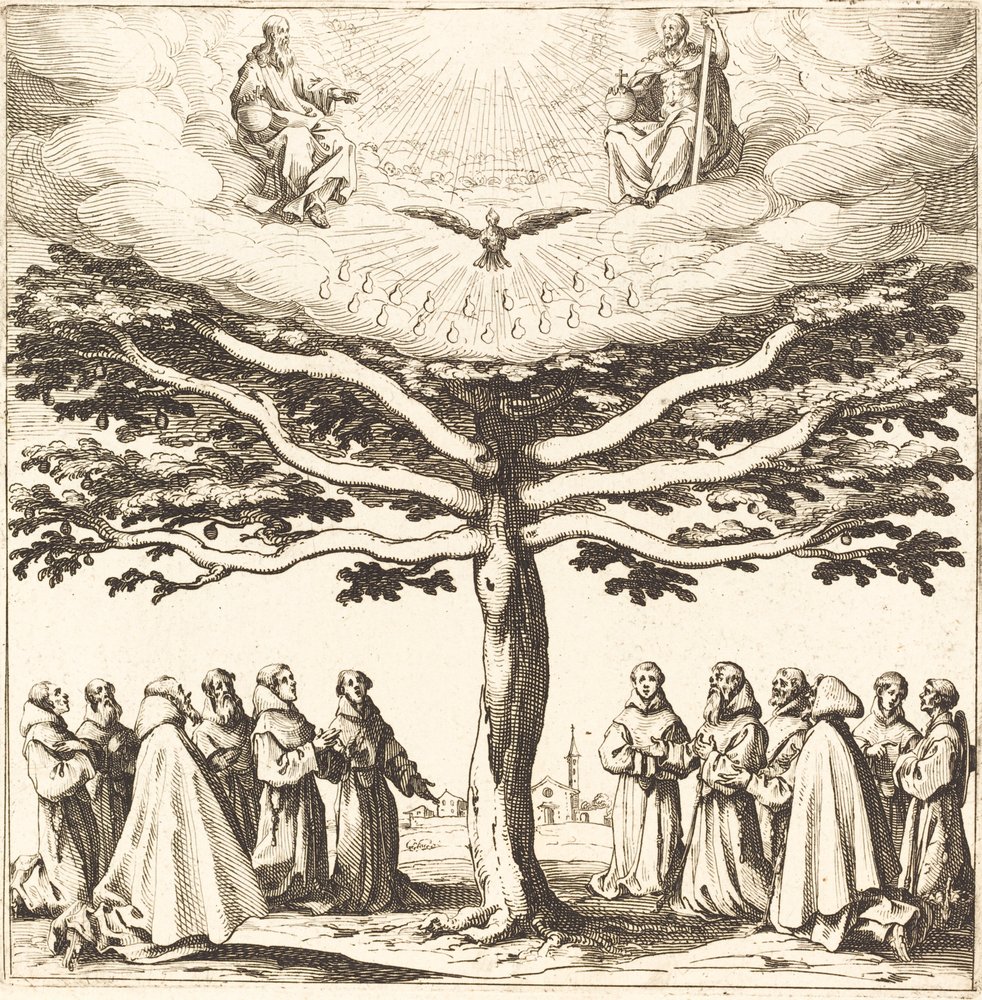The Holy Trinity in the Tree of Life, Adored by Franciscans