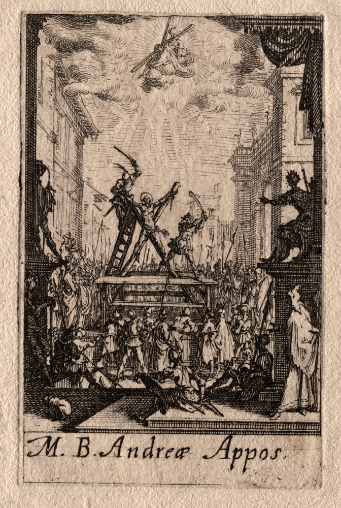The Martyrdom of the Apostles: St. Andrew by Jacques Callot