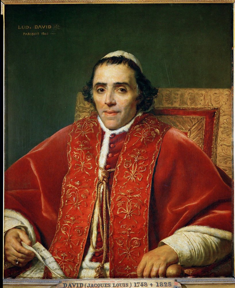 Pope Pius VII by Jacques Louis David: Buy fine art print