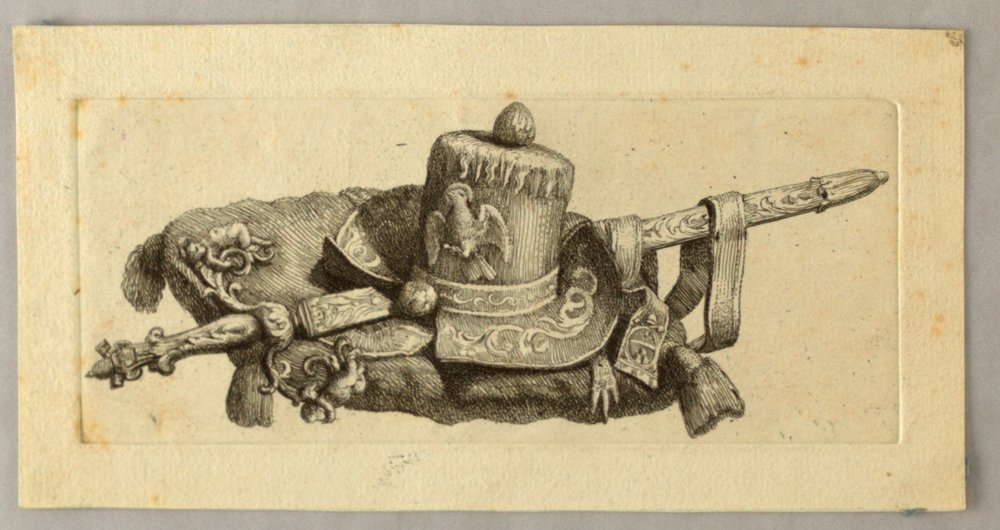 Vignette, A Blessed Sword and Hat by Jakob Frey