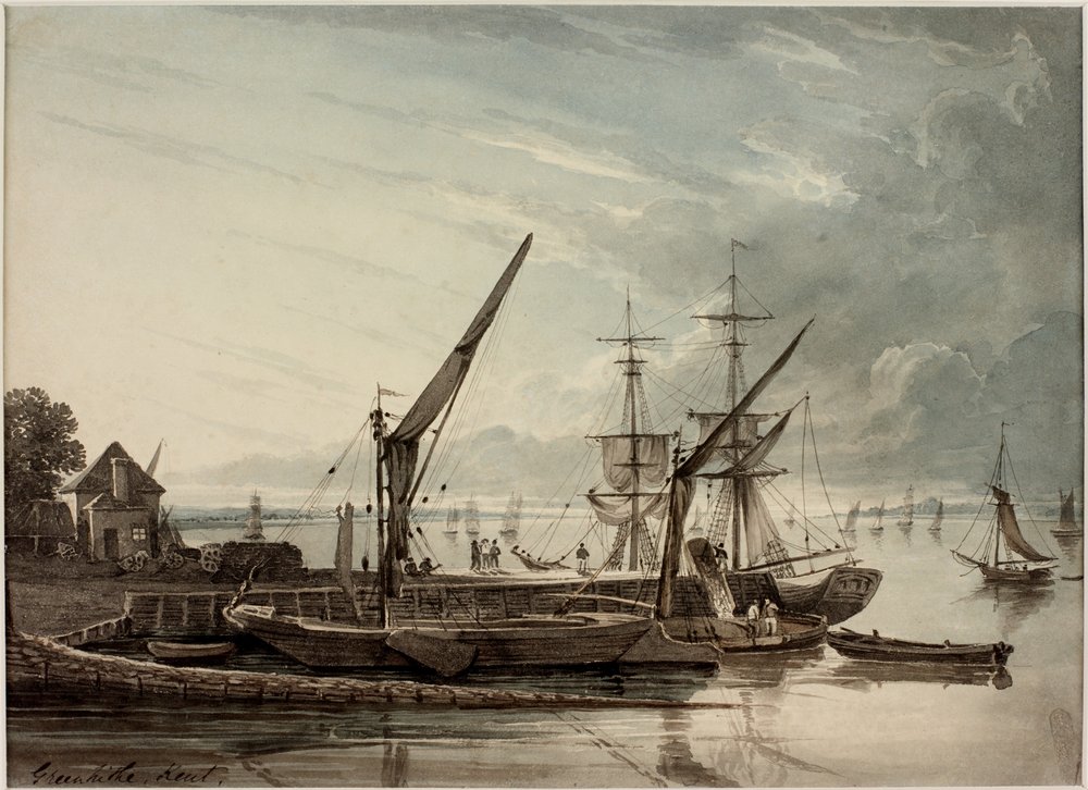 The Pier, Greenhithe, Kent by James Bourne: Fine art print