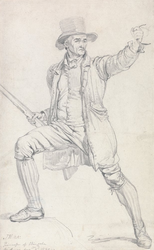 A Study for the Central Character in Ward's Painting The Deer Stealer