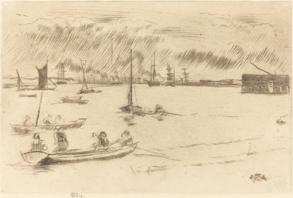 The Thames Towards Erith by James Abbott McNeill Whistler