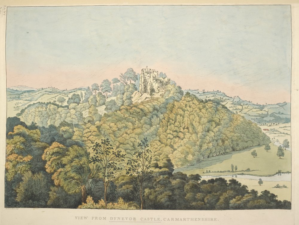 View from Dynevor Castle, overlooking the River Towy and Golden Grove