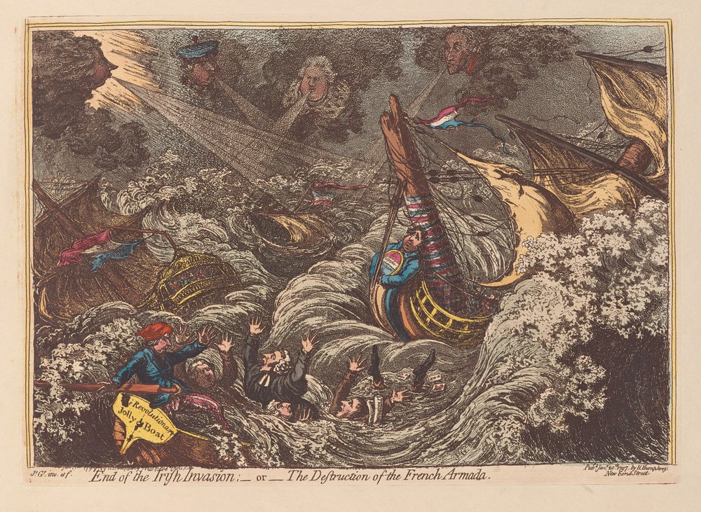 End of the Irish Invasion or The Destruction of the French Armada