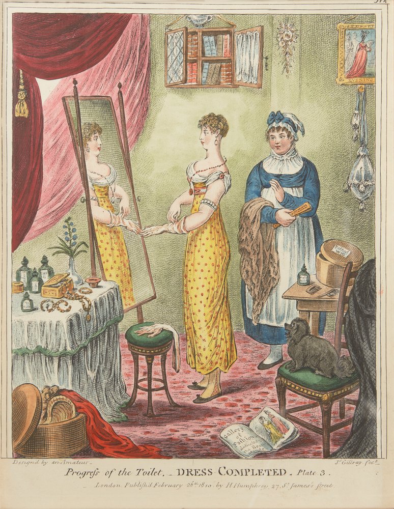 Progress of the Toilet: Dress Completed, Plate 3