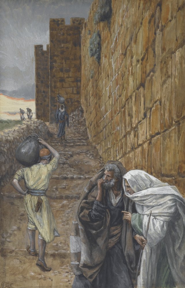 The Man Bearing a Pitcher, illustration from The Life of Our Lord Jesus ...