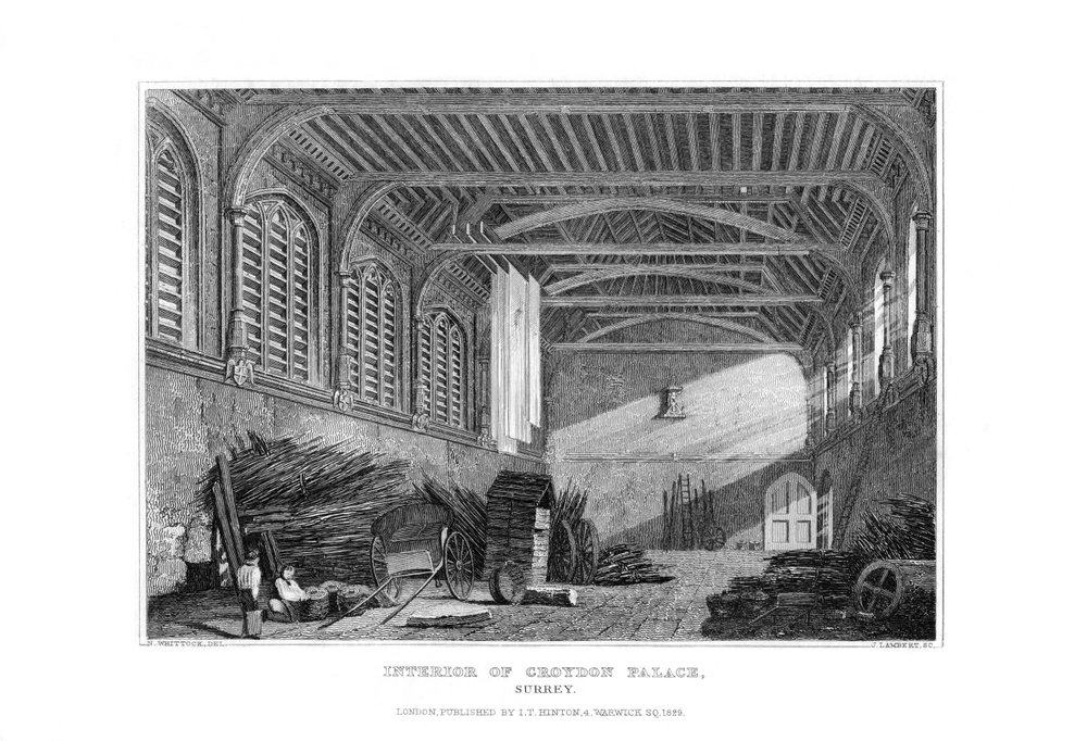 Interior of Croydon Palace, Surrey, 1829 by James Lambert