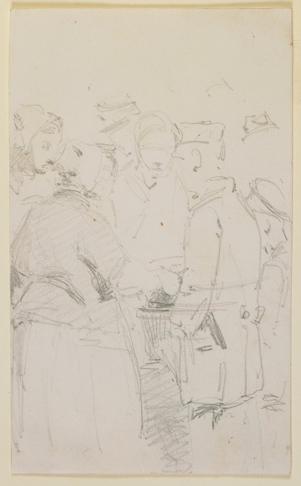 A Group of Figures around a Brazier