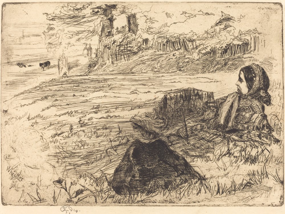 Nursemaid and Child by James Abbott McNeill Whistler