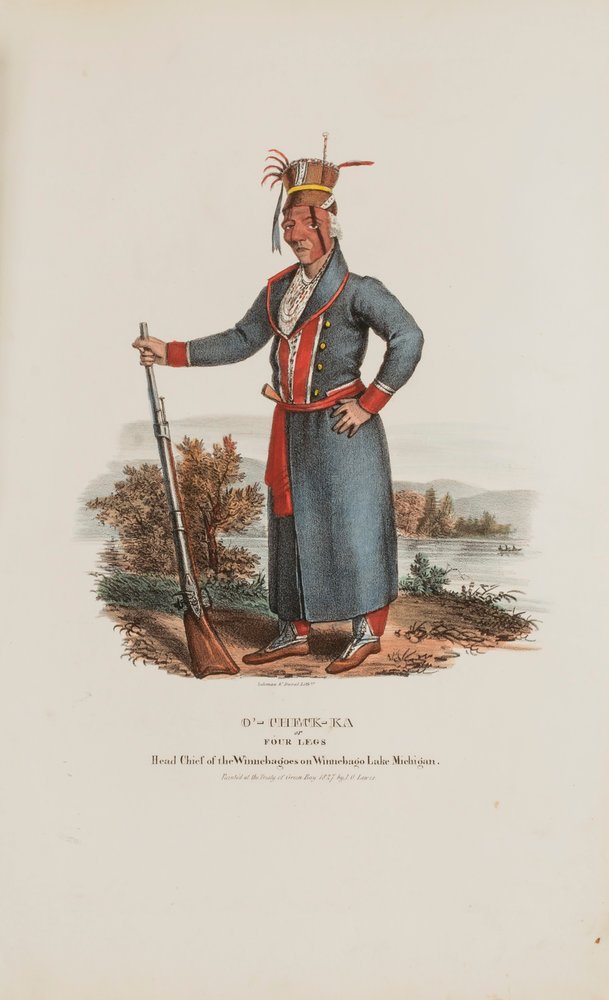 O'-CHECK-KA or Four Legs; Head Chief of the Winnebagoes of Winnebago ...