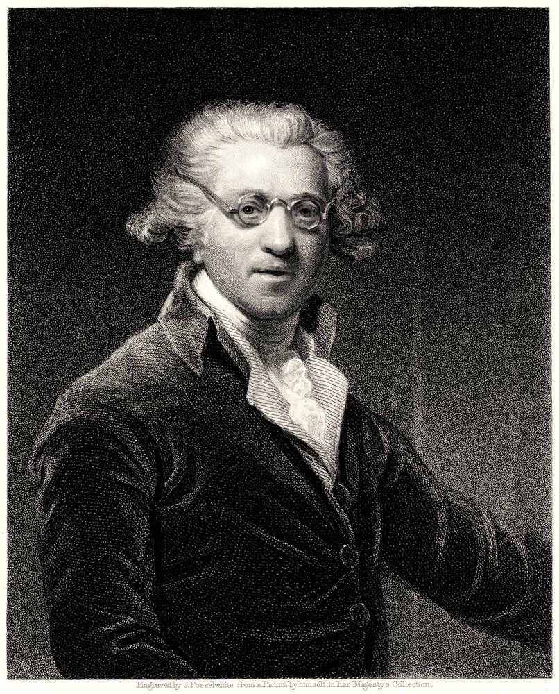 Sir Joshua Reynolds by James Posselwhite: Fine art print