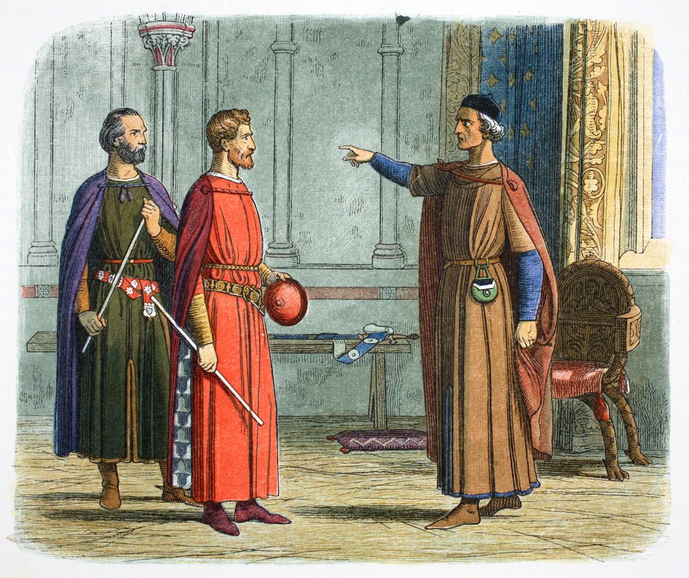 King Edward I Threatens the Lord Marshal