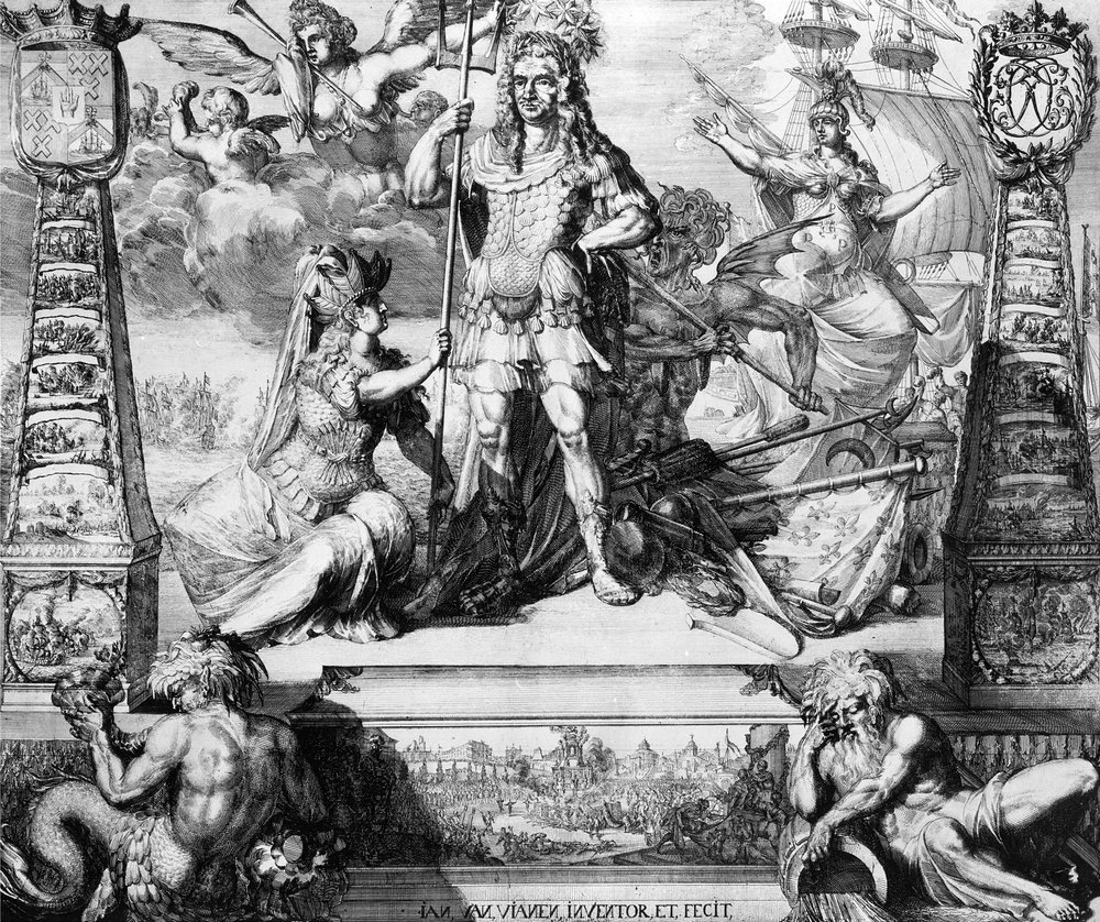 Allegorical portrait of Cornelis Tromp, 1688